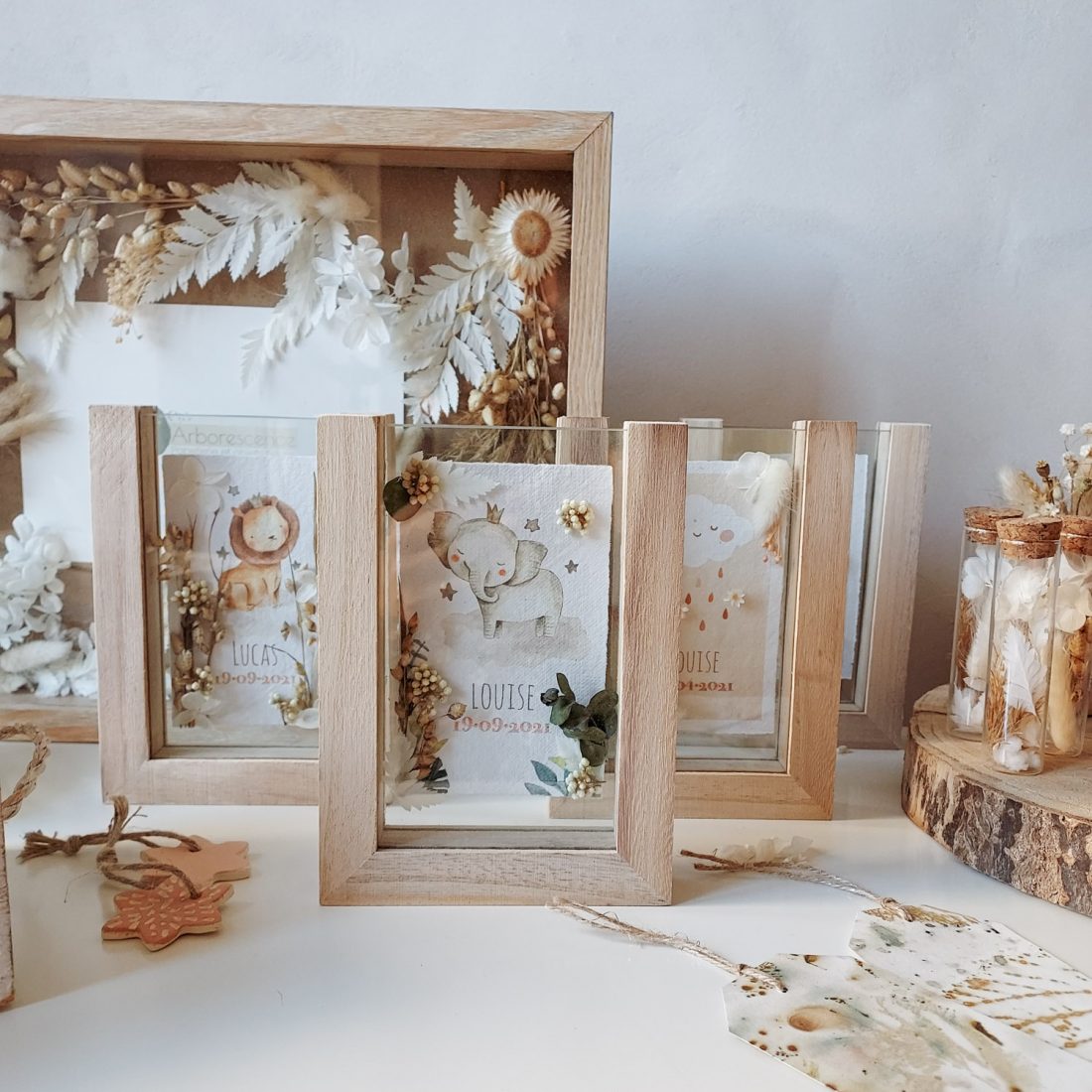 Etiquettes personnalisables thème jungle.